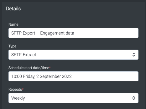 Sftp Export Integration - Taguchi Support